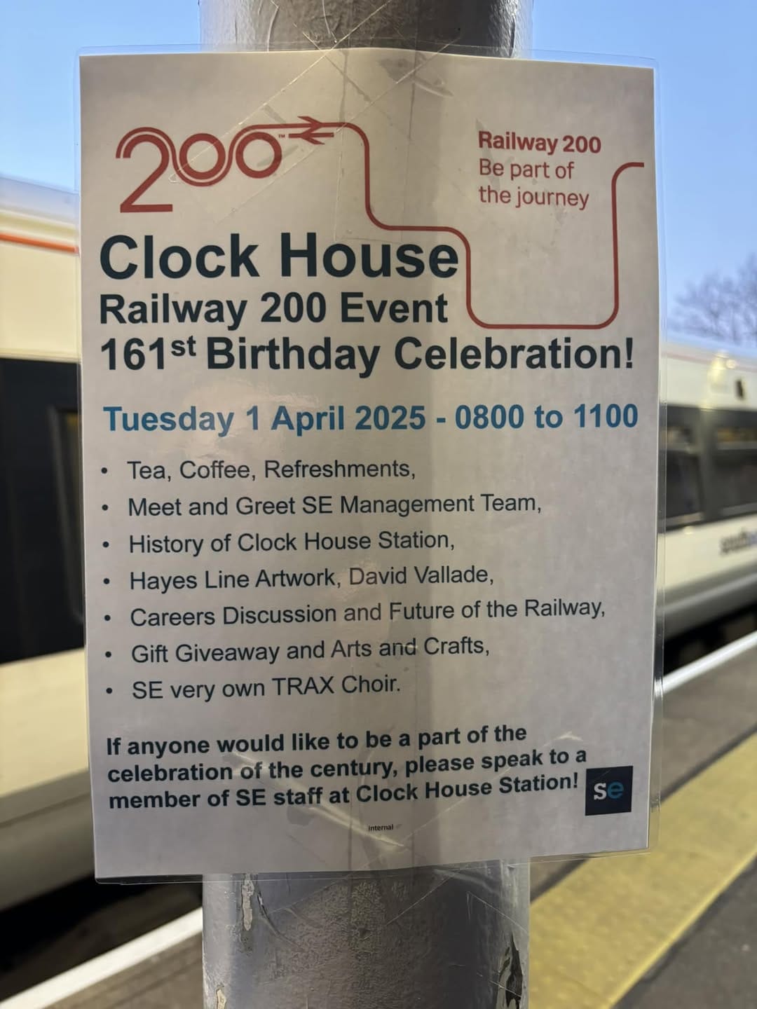 Clock House Station Railway 200 event and 161st Birthday Celebration ...