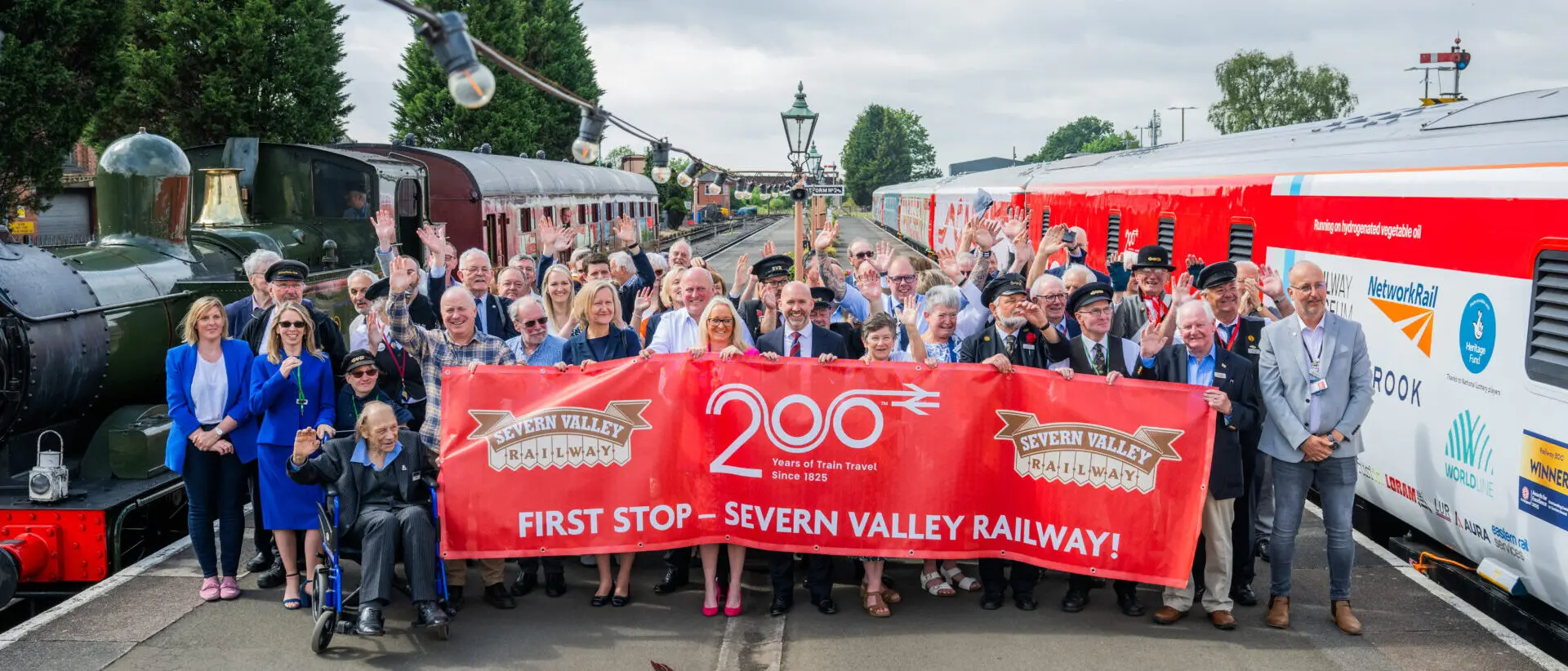 First stop: Severn Valley Railway, for the Railway 200 exhibition train ...