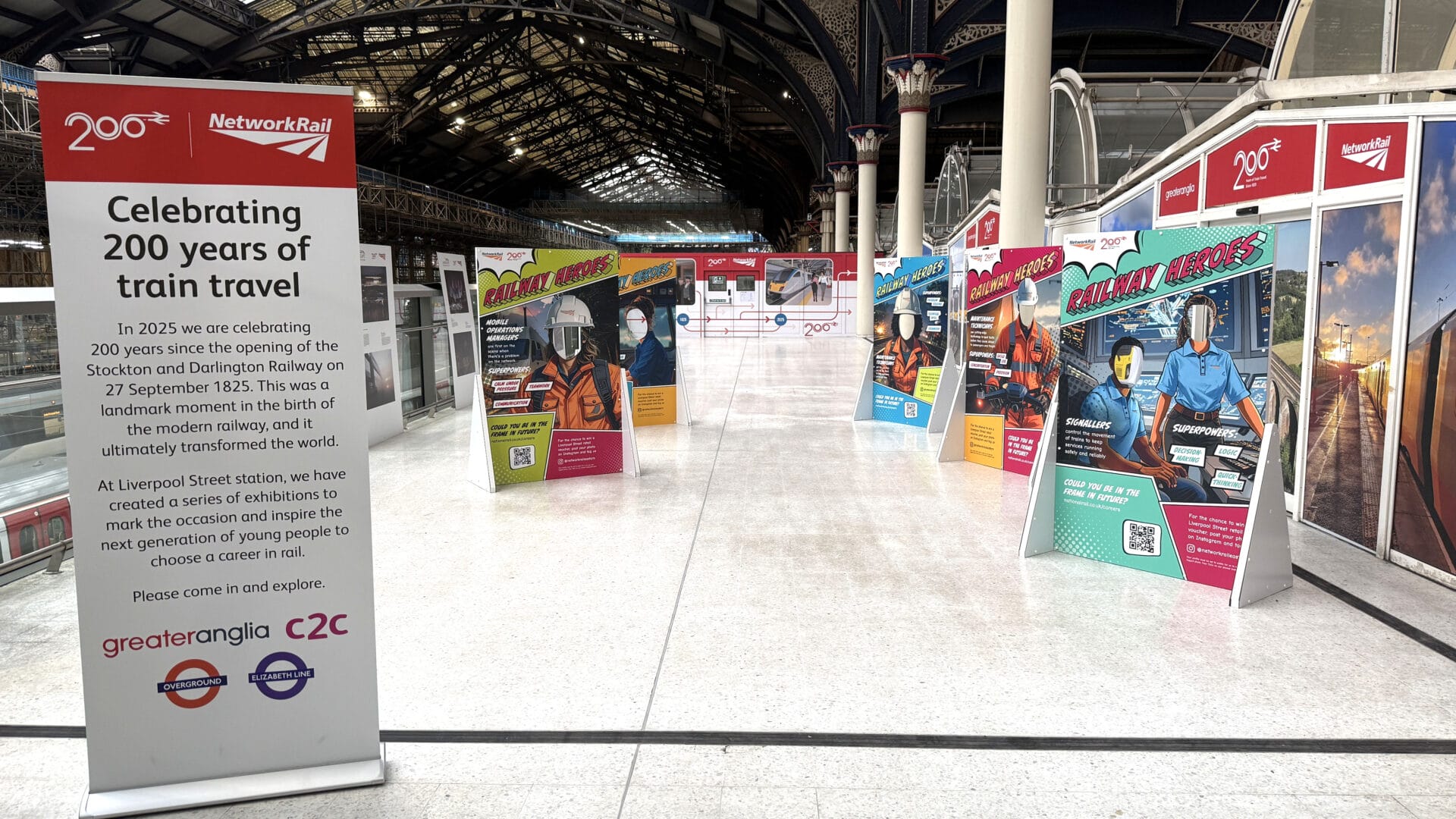 Free exhibitions for Railway 200, now open at London Liverpool Street ...